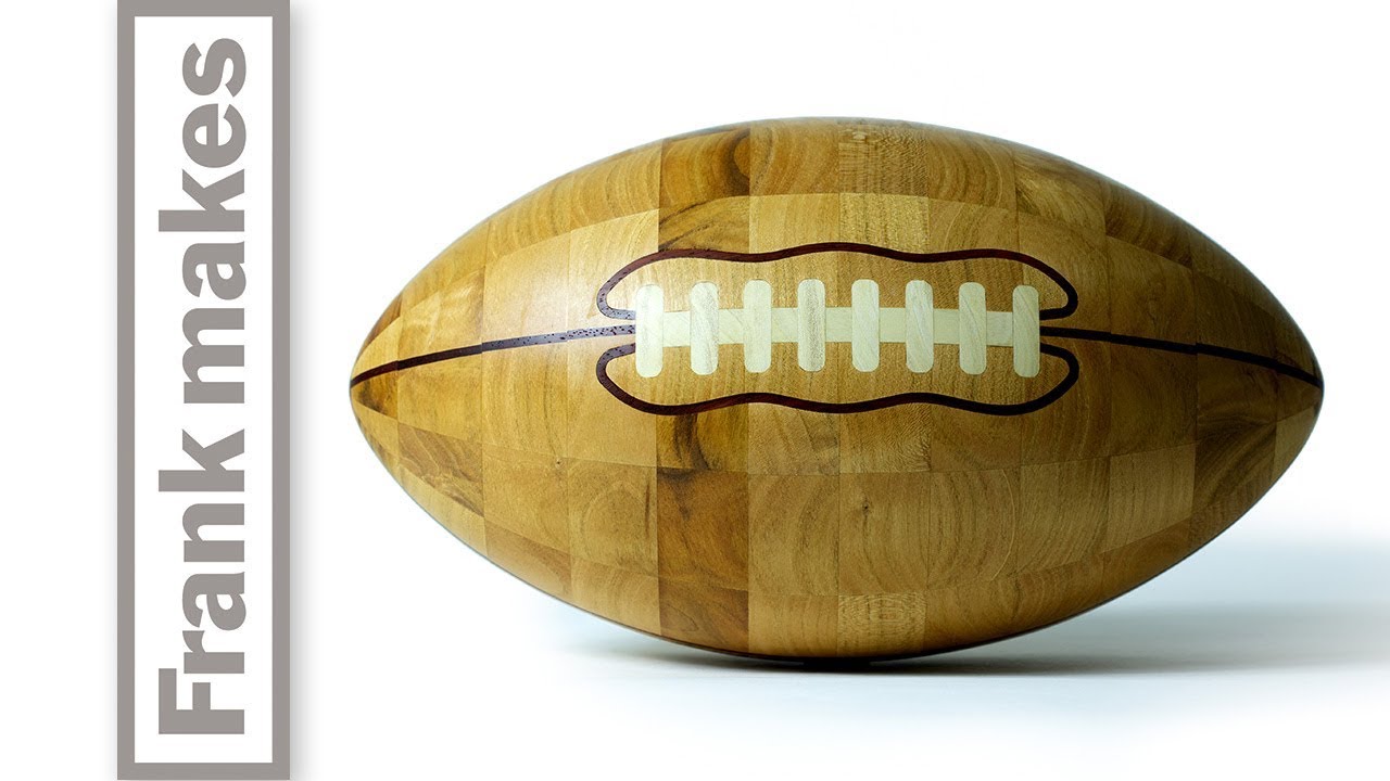 Wood Turning a Football – Frank makes