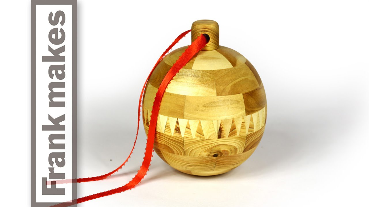 Woodturning a Segmented Christmas Ornament 2014 – Frank makes